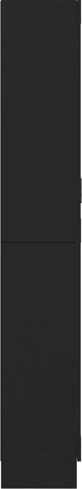vidaXL Prosklená skříň 82,5x30,5x185,5cm dřevotříska [802776] Barva: hnědý dub