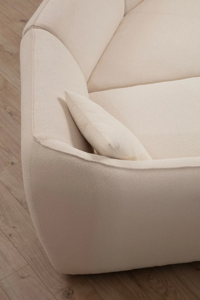 Hanah Home Čtyřmístná rohová pohovka MENTIS krémová 360 cm