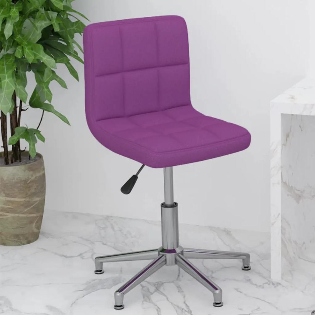 334403 vidaXL Otočná kancelářská židle fialová umělá kůže