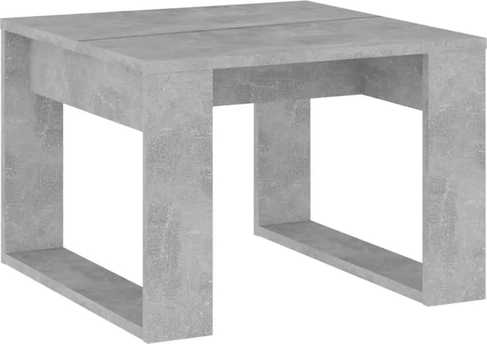 vidaXL Odkládací stolek 50 x 50 x 35 cm dřevotříska [808627] Barva: Betonová šedá