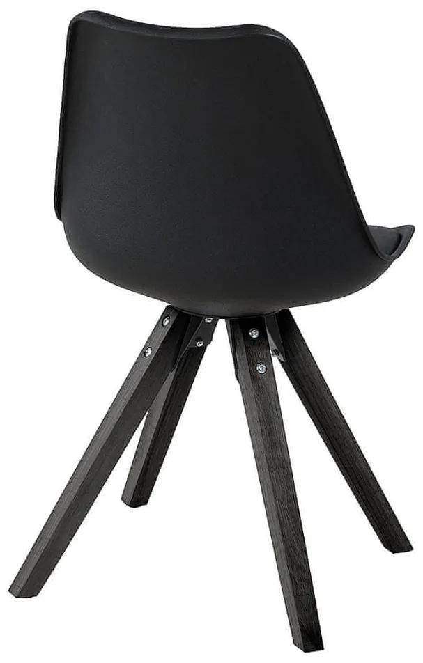 Design scandinavia Jídelní židle Damian (SET 2 ks), černá