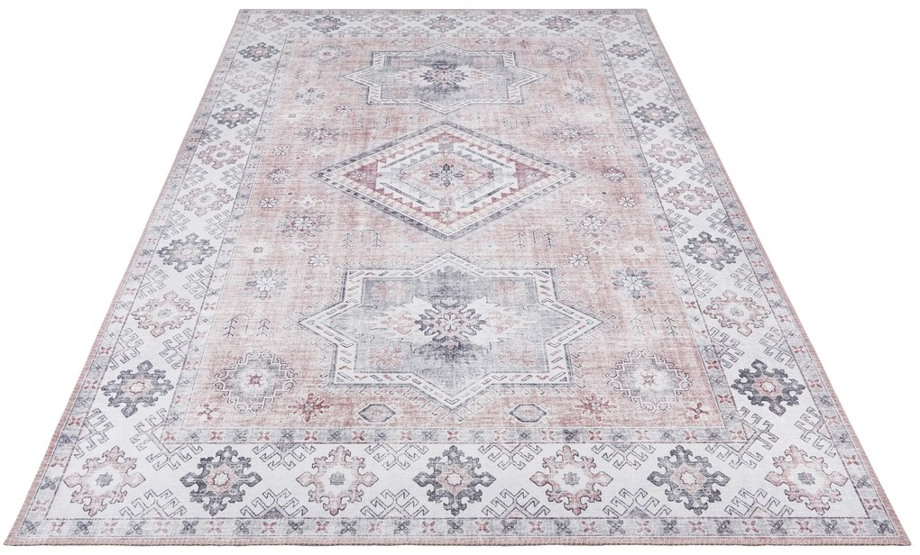 Hanse Home, Kusový koberec Asmar 104009 Old/Pink, 120x160, růžová, obývací pokoj