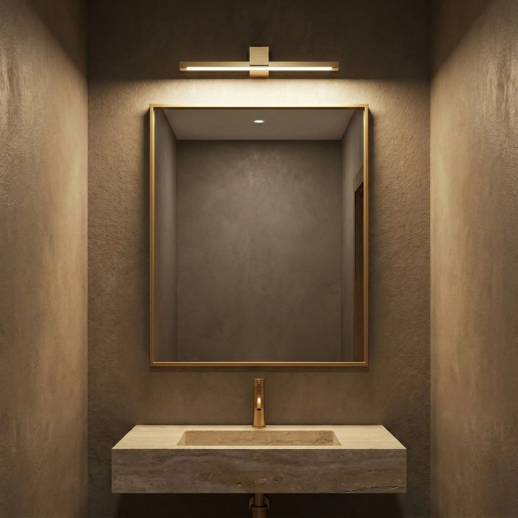 Toolight Rea, Koupelnové nástěnné LED svítidlo SWE046-1W 40cm GOLD BRUSH, OSW-20146