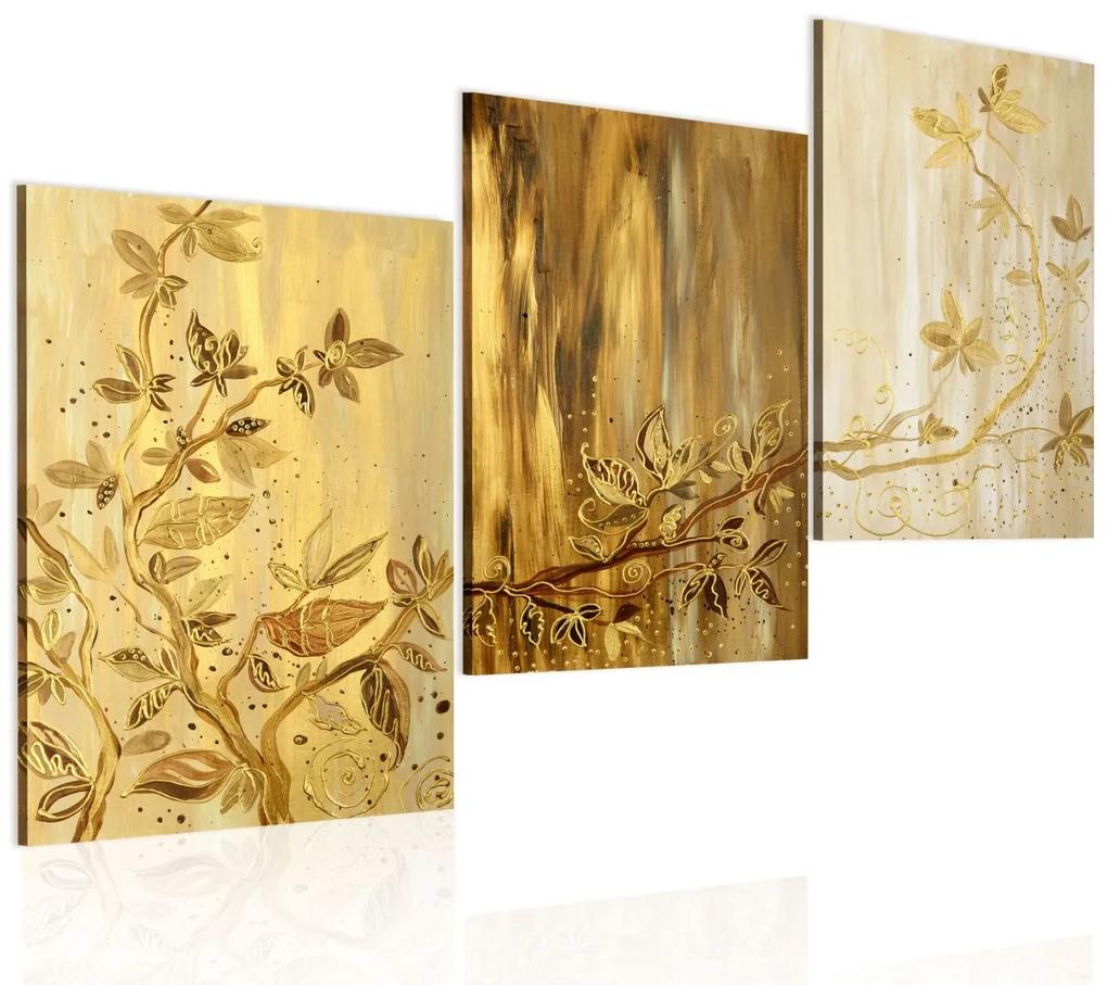 Obraz - Zlaté listy (150x109 cm) - Murando DeLuxe