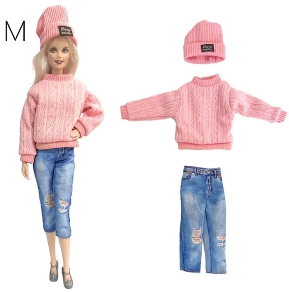 Módní oblečení pro Barbie - sada oblečení s doplňky Varianta: M
