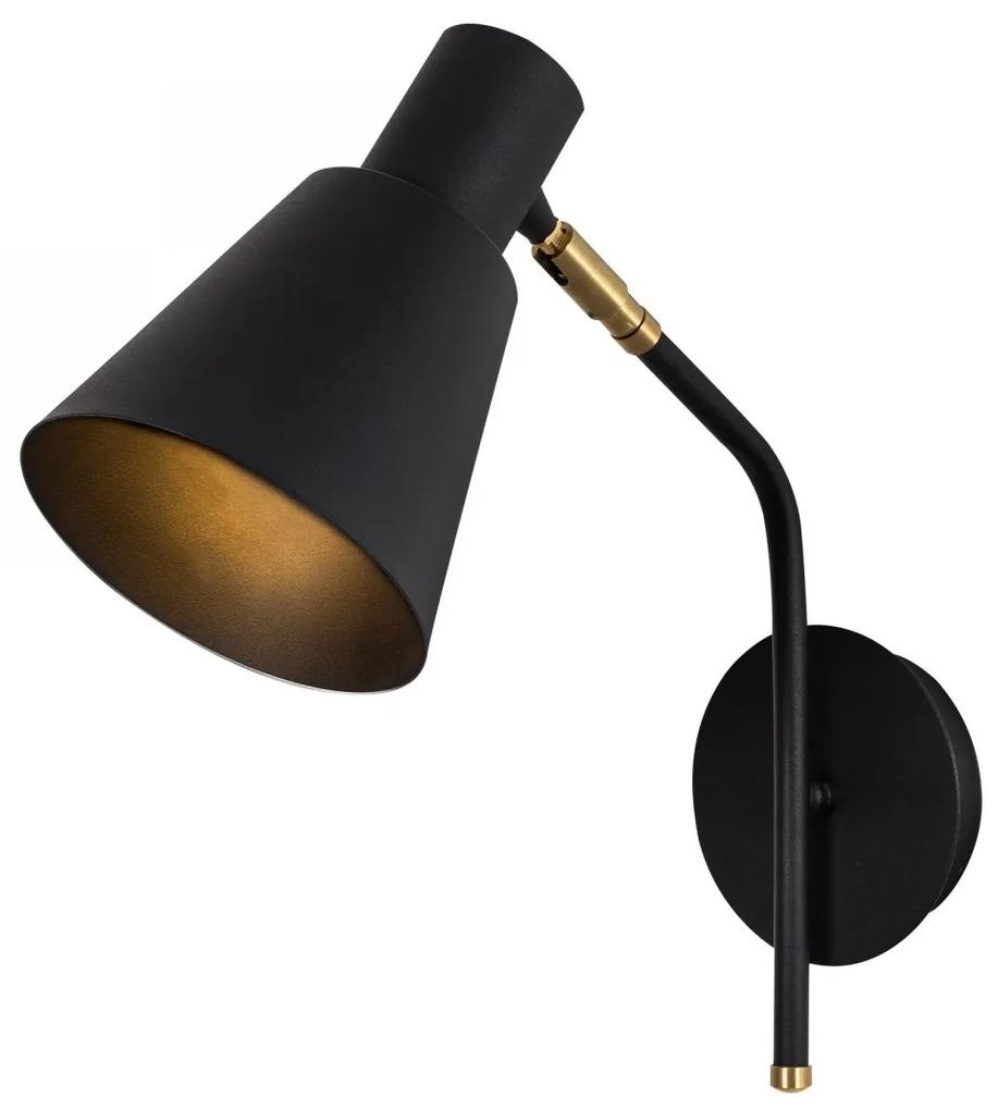 Nástěnná lampa Sivani I černá