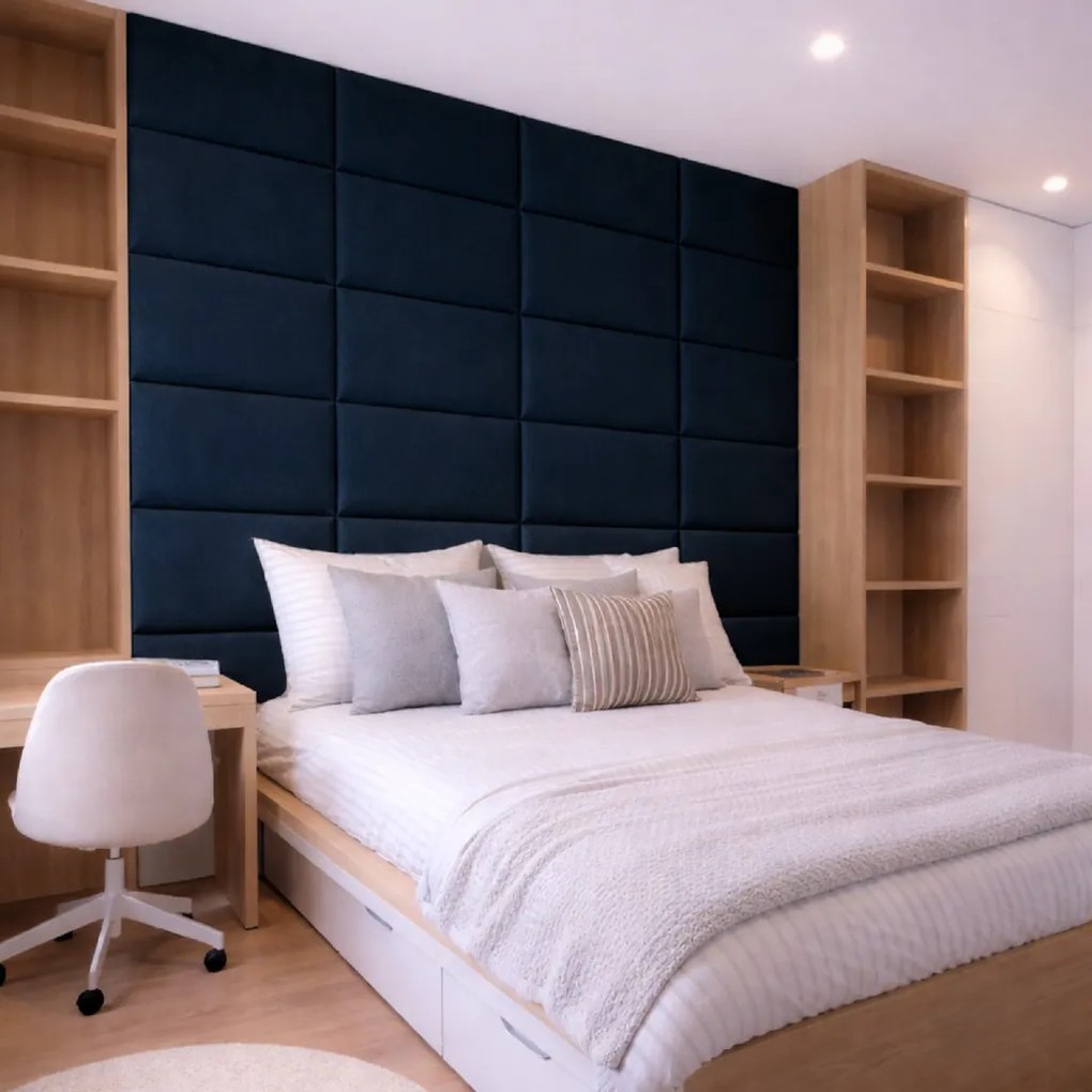 Čalouněný panel - Obdélník - 60x40cm Barva: Khaki
