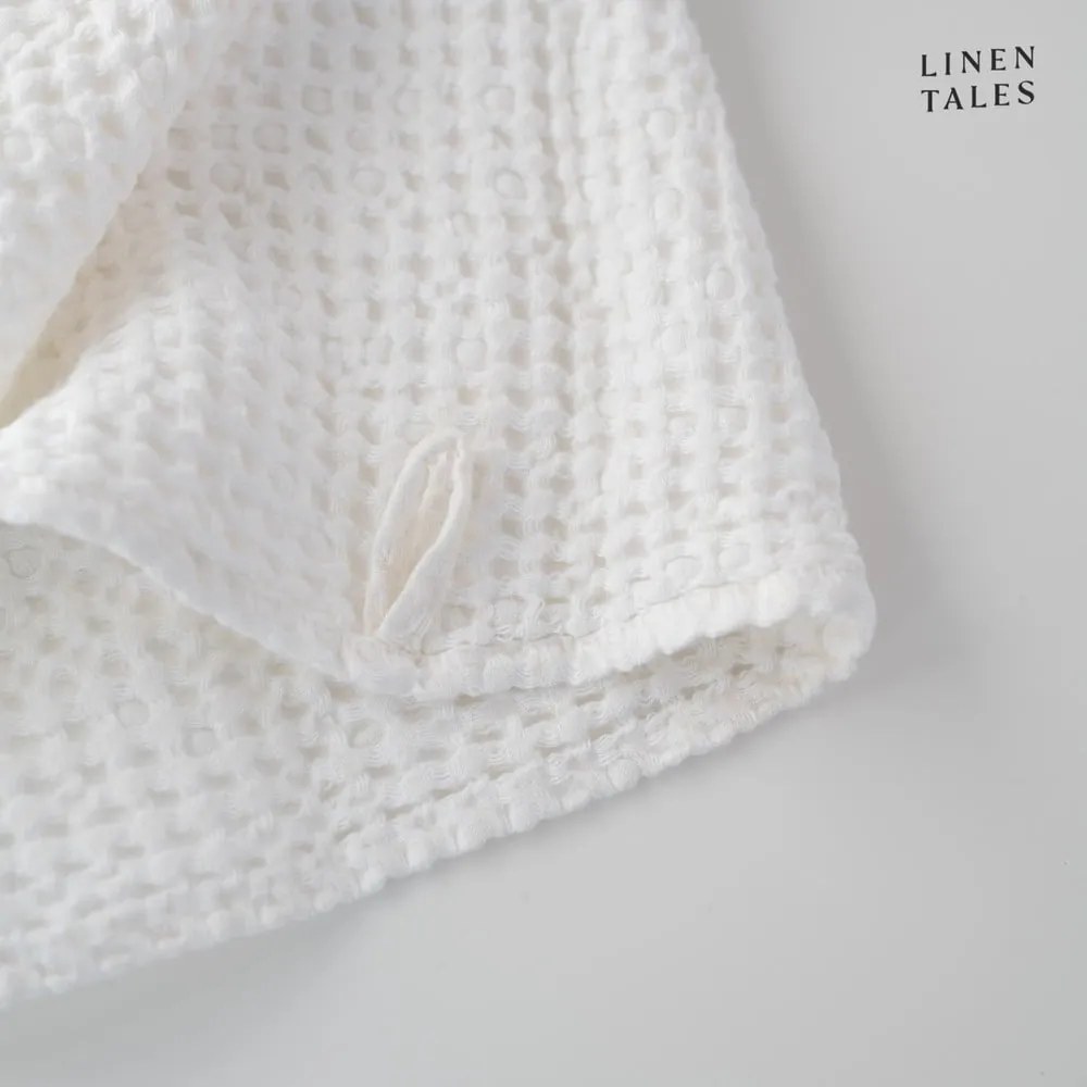 Bílé ručníky a osušky v sadě 3 ks Honeycomb – Linen Tales