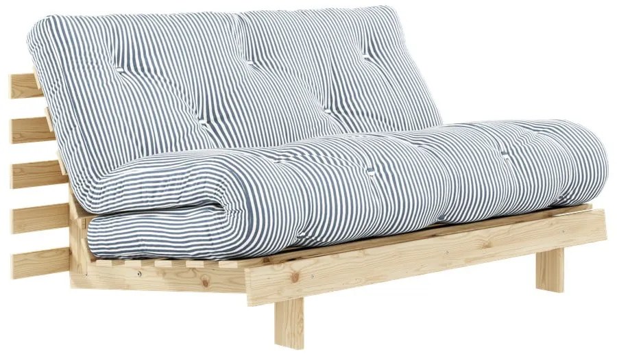 Bílá/světle modrá rozkládací pohovka 140 cm Roots – Karup Design