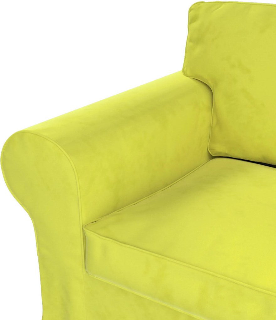Potah na křeslo IKEA Ektorp barva zelená látka lesklé, sametová