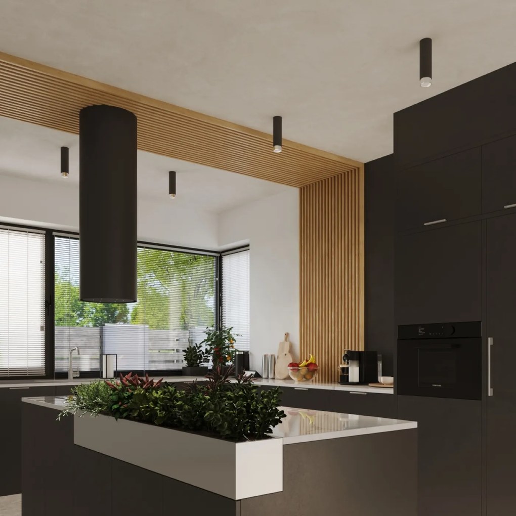 Sollux Lighting Stropní svítidlo NERO 22,5 černé/chromové