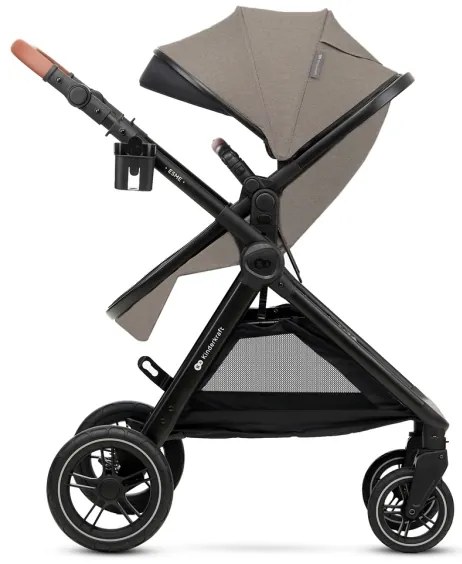 KINDERKRAFT - Kombinovaný kočárek 3v1 ESME Sand beige + autosedačka MINK PRO