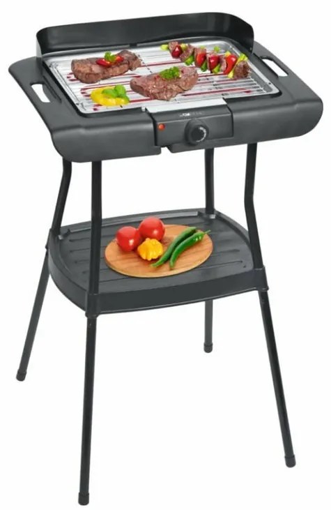 Clatronic BQS 3508 BBQ stojanový/stolní gril s odkládací poličkou