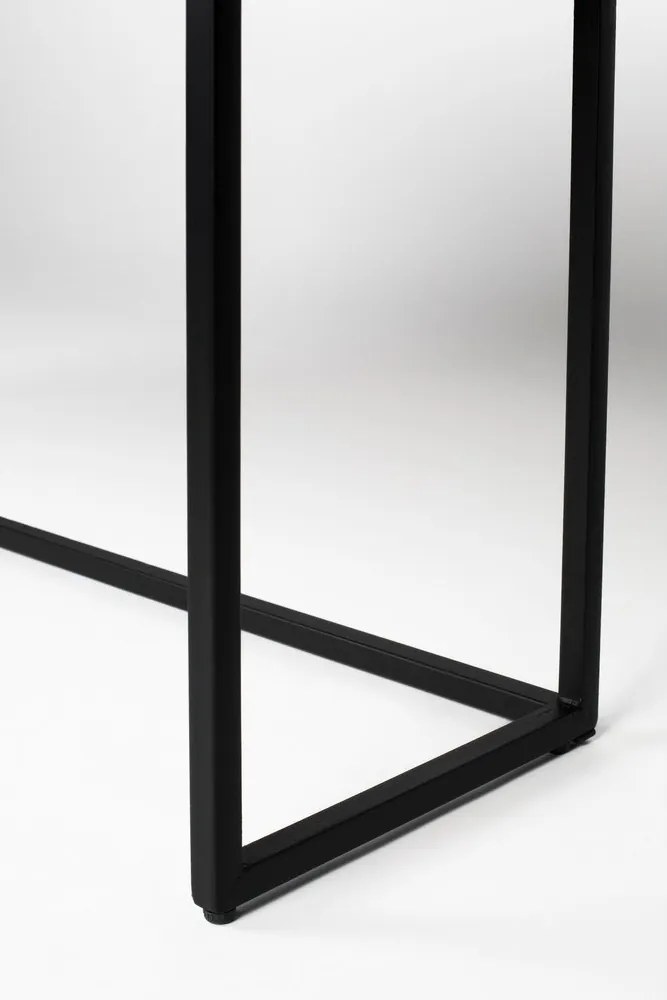 Tmavě hnědý konzolový stolek z teakového dřeva 35x135 cm Webster – White Label