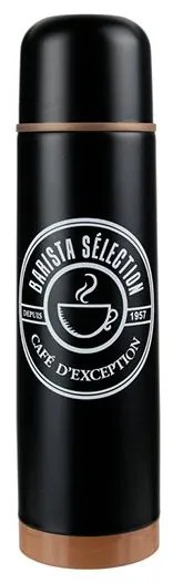 Dvouplášťová termoska černá Barista - 450ml