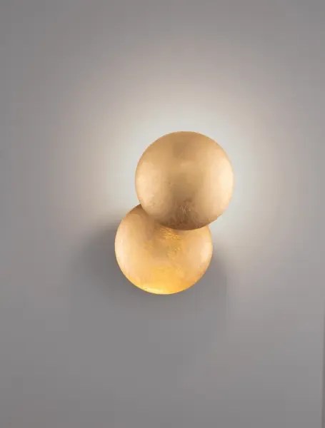 Designové nástěnné svítidlo Solei zlatá