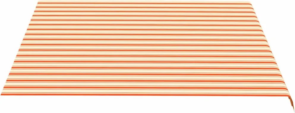 Náhradní plachta na markýzu žlutá a oranžová 400 x 350 cm polyesterová 312018