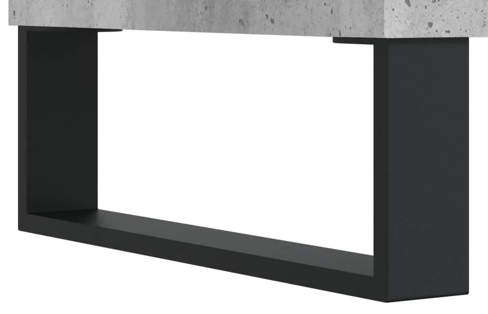 Skříň highboard betonově šedá 69,5x34x180 cm kompozitní dřevo