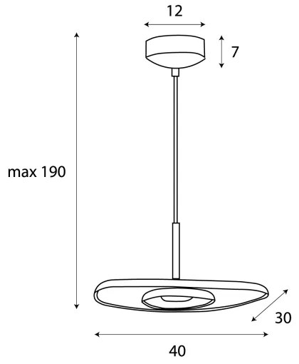 MAXLIGHT P0561 - LED Lustr na lanku DEUX LED/5W/230V béžová/šedá