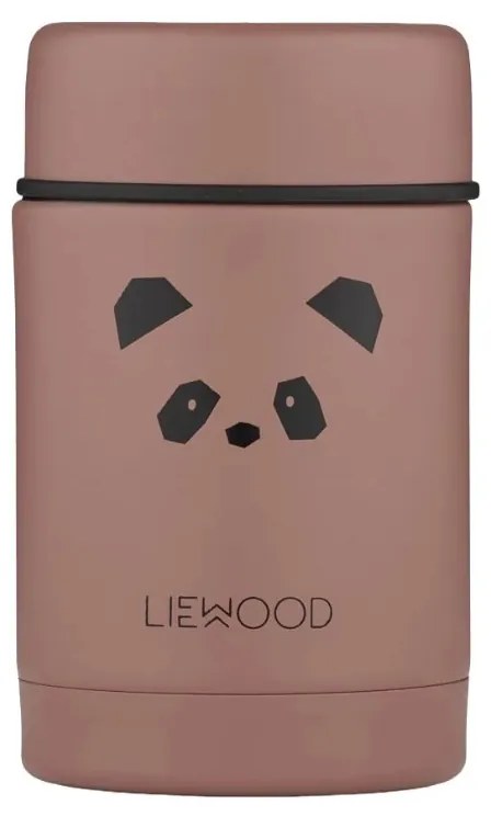 Liewood Dóza na jídlo Nadja Panda Dark Rose 250 ml