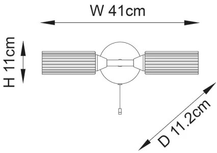 Endon 97172 - Koupelnové nástěnné svítidlo NATORI 2xG9/3W/230V IP44 lesklý chrom