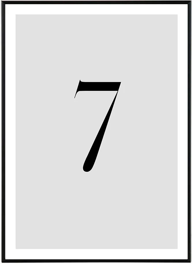Number VII - 50x70 cm Obraz
