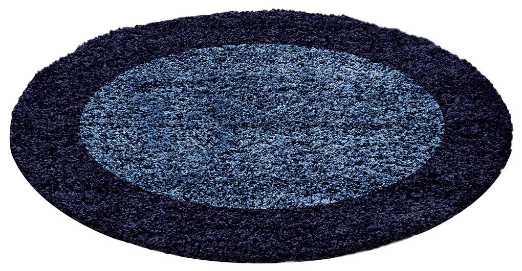 Ayyildiz koberce Kusový koberec Life Shaggy 1503 navy kruh ROZMĚR: 120x120 (průměr) kruh