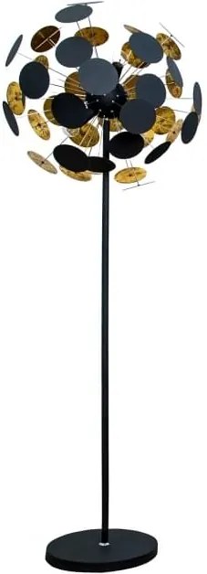 INV Stojací lampa Ideal 170cm černá-zlatá