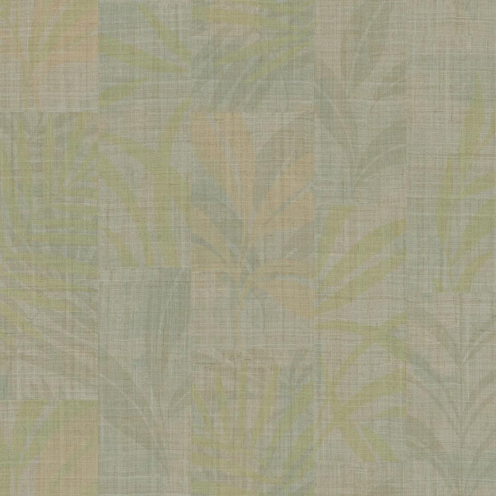 Luxusní zelená vliesová tapeta s listy,  Z18920, Trussardi 7, Zambaiti Parati