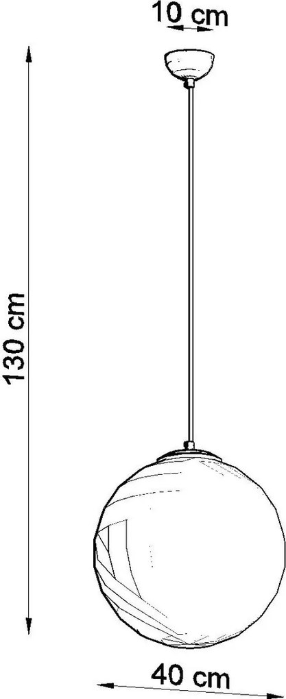 Sollux Lighting Závěsné svítidlo UGO 40 bílé