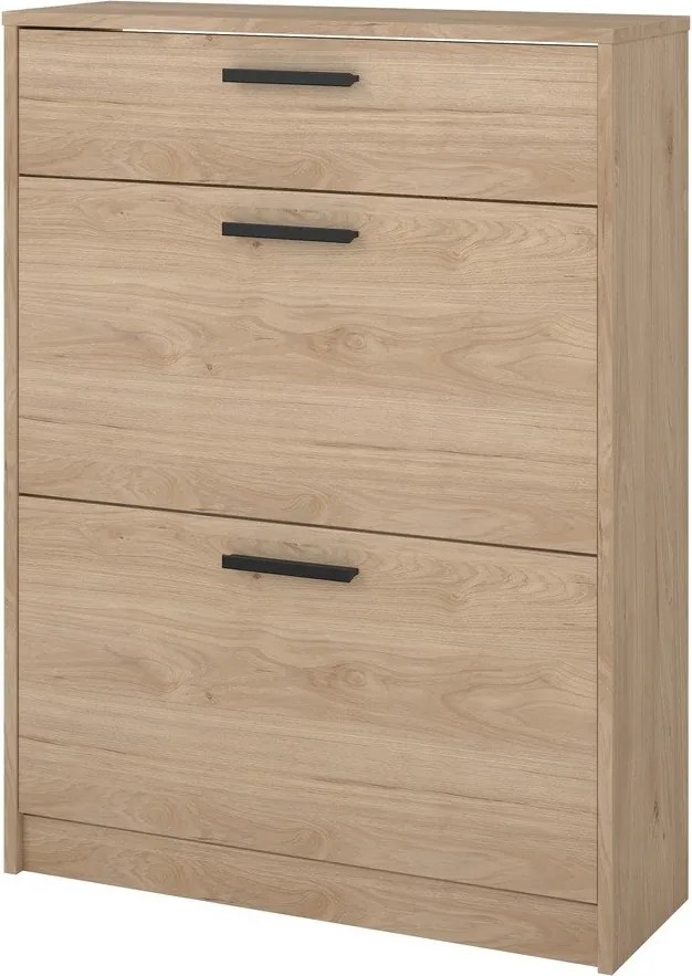 Výklopný botník v dekoru dubu v přírodní barvě 70x94x24 cm Escape – Tvilum