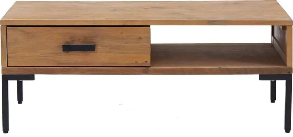 vidaXL Konferenční stolek 90 x 50 x 35 cm masivní borovice [349929] Barva: Hnědá