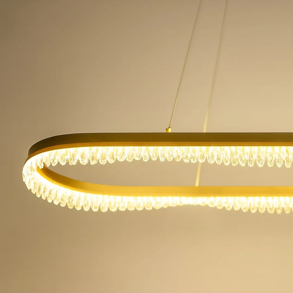 Závěsné LED svítidlo Preciosa, 1x LED 45w, 4000k, g