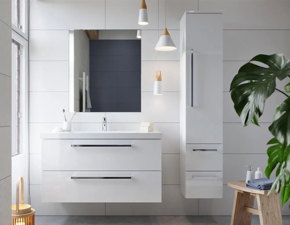 Mereo Mereo, Bino koupelnová skříňka horní 63 cm, levá, Multidecor, CN695PINO