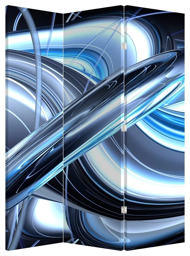 Paraván - Modrá abstrakce (126x170 cm)