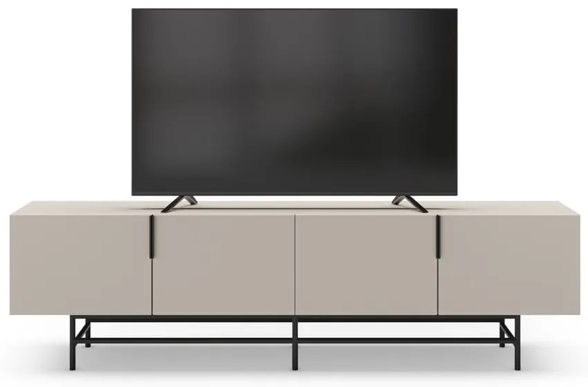 Krémový TV stolek 200x54,5 cm Eldia – Marckeric