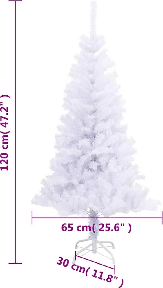 Umělý vánoční stromek se stojanem 120 cm 230 větviček 328423