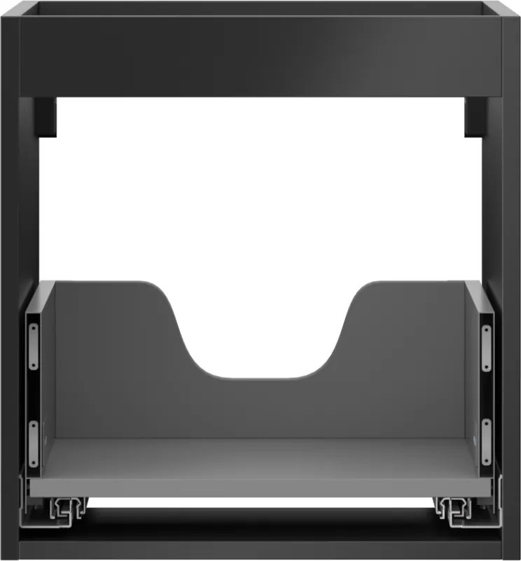 Mexen Box-A, závěsná skříňka 45 cm, 1 zásuvka, černá matná, 91AX0-0450-470-1-71