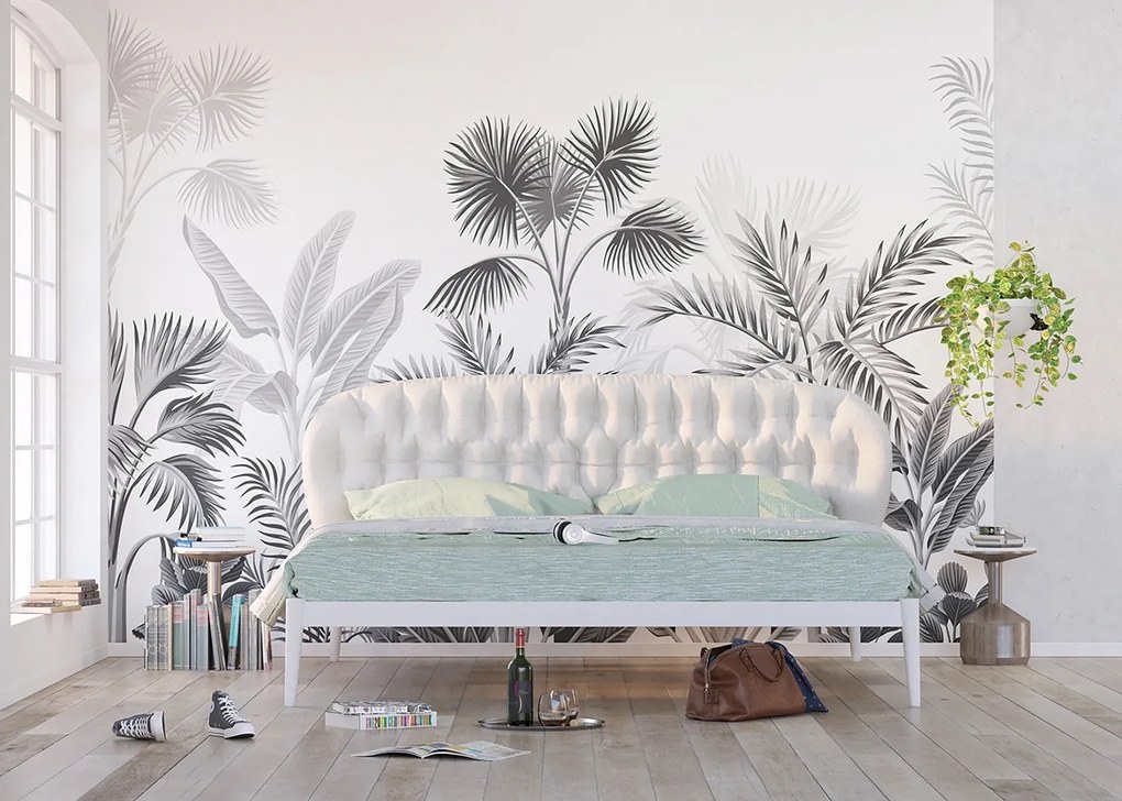 Vliesová fototapeta na zed' Tropické Listí | 360 x 254 cm | DFTS1340