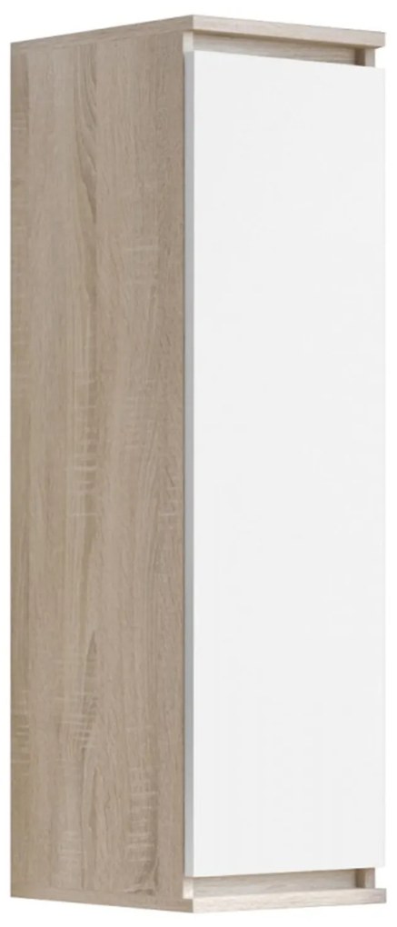 Vitrína CLP W 30 cm Sonoma/bílá