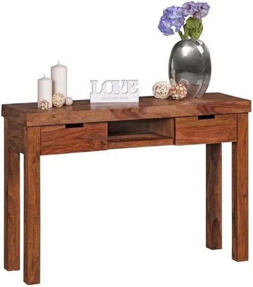 Konzolový stolek z masivního palisandrového dřeva Skyport Isadora