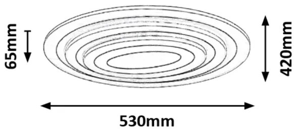 Rabalux 3097 - LED Stmívatelné stropní svítidlo TANELI LED/41W/230V + DO