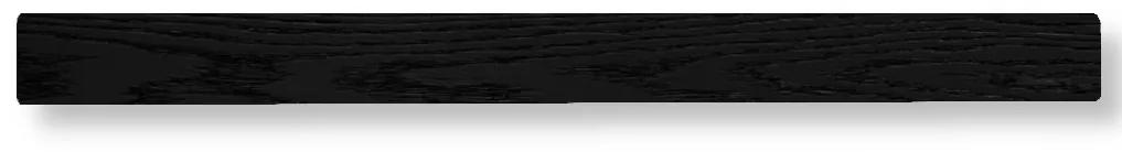 Wook | dřevěná magnetická lišta na nože - dub černý montáž: montáž na sklo/zeď, velikost: 40 x 4 x 2 cm (7 nožů)