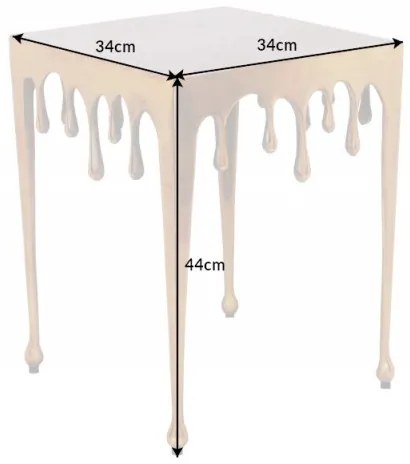 Odkládací stolek Liquid Line S 45cm zlatý / 40639