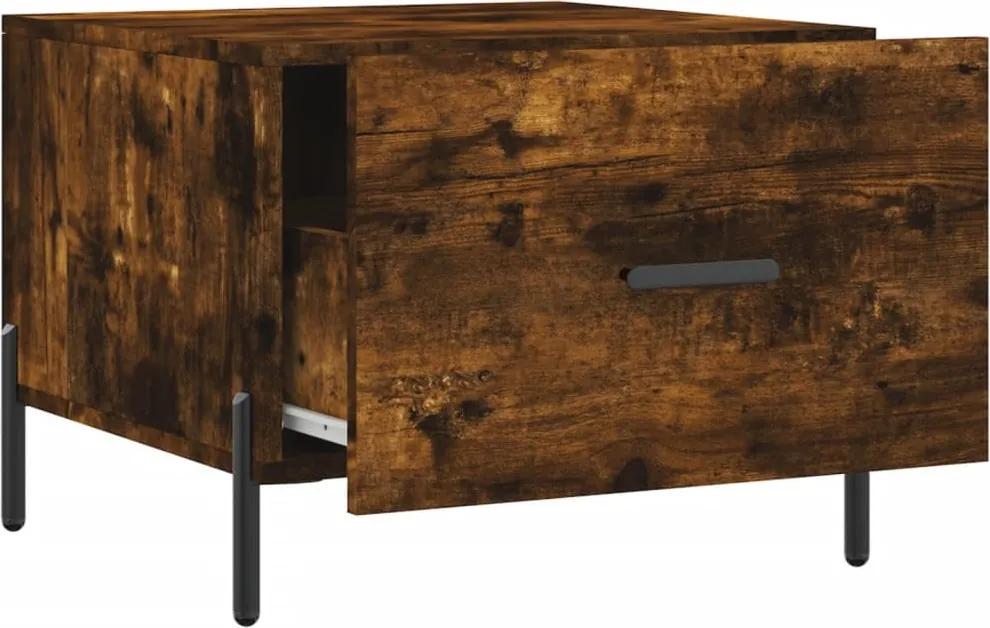 vidaXL Konferenční stolek 50 x 50 x 40 cm kompozitní dřevo [829422] Barva: dub sonoma