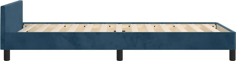 Rám postele bez matrace tmavě modrý 80x200 cm samet 3125908