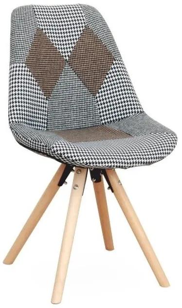 Tempo Kondela, s.r.o. Designová stolička, látka patchwork, PEPITO TYP 10