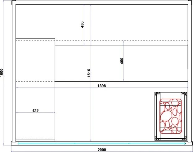 BPS-koupelny Kombinovaná sauna 2v1  - Infrasauna + finská sauna 200x160, 5-6 osob