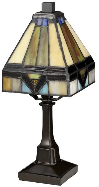 Elstead QZ-HOLMES-TL - Stolní lampa Tiffany HOLMES 1xE14/25W/230V