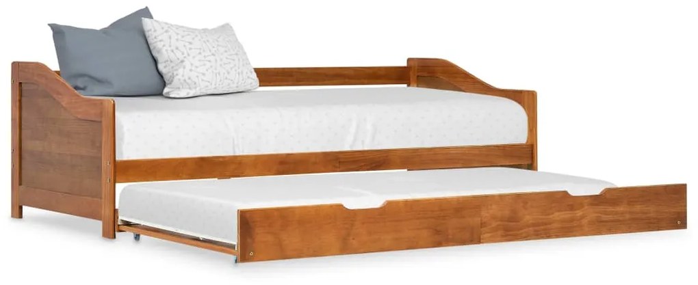 283153 vidaXL Rám vysouvací postele/pohovky medově hnědý borovice 90 x 200 cm
